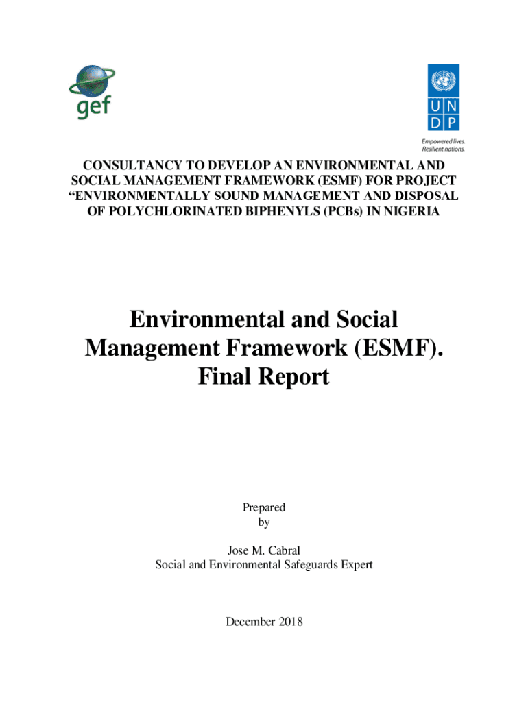 Fillable Online Environmentally Sound Management and Disposal of PCBs ...