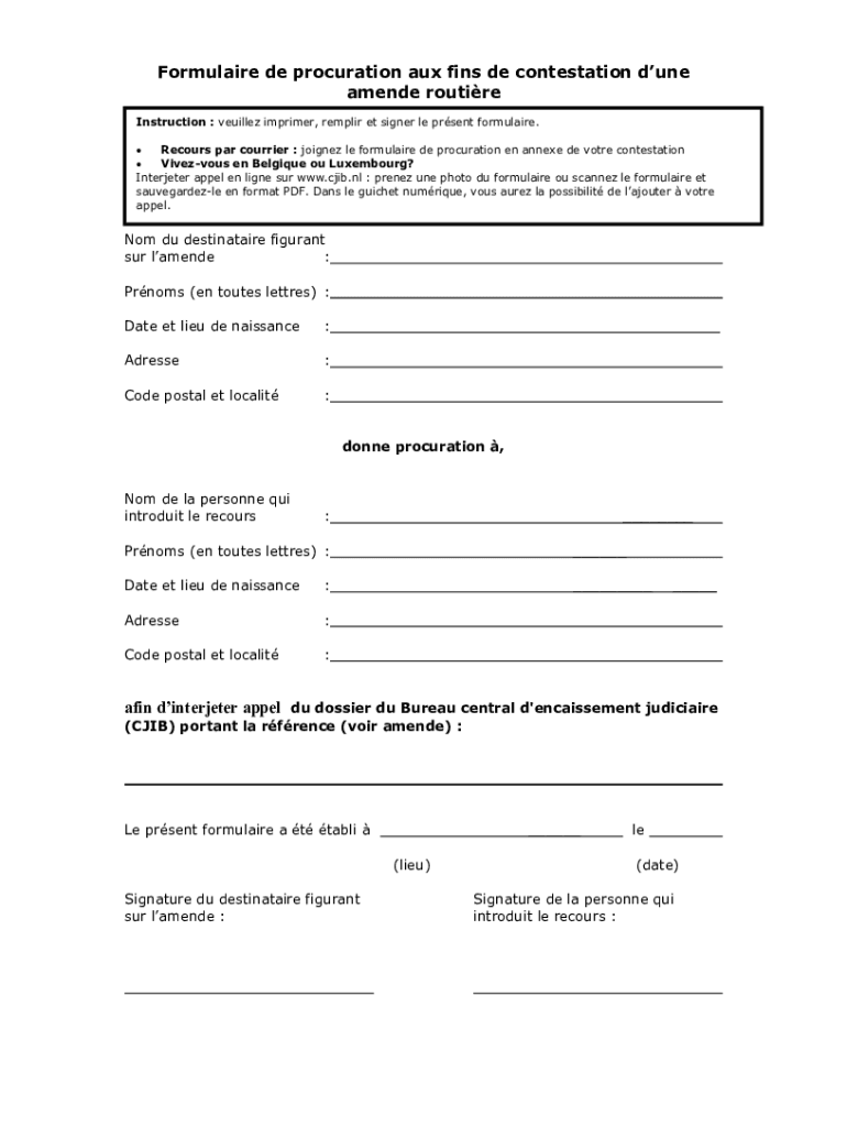 Remplissable En Ligne Formulaire de procuration aux fins de ...