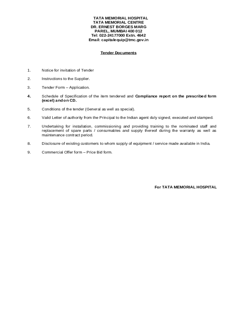 LT 0066 Microscope Tender Doc Template | pdfFiller