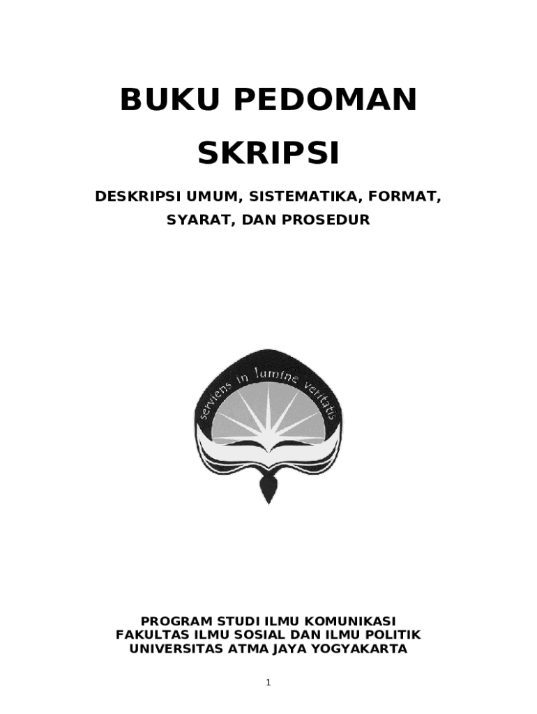 Panduan Skripsi UAJY - URUT per halaman.cdr Doc Template | pdfFiller