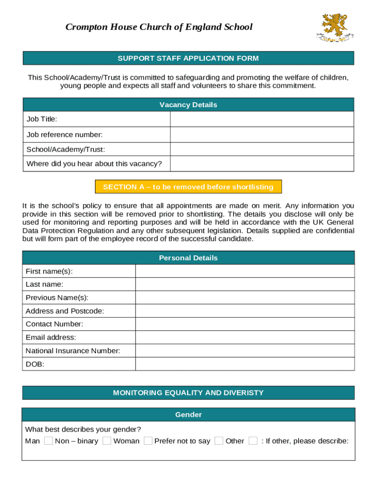 Teacher of Physical Education - The Charles Dickens School Doc Template ...