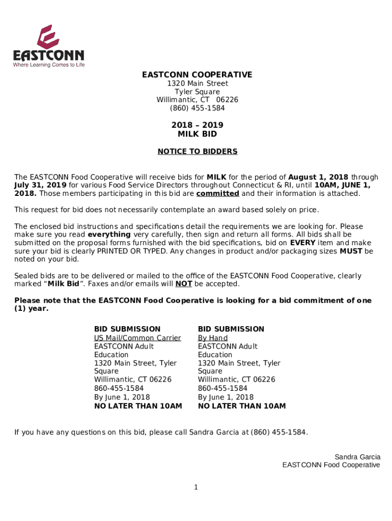 eastconn food cooperative Doc Template | pdfFiller