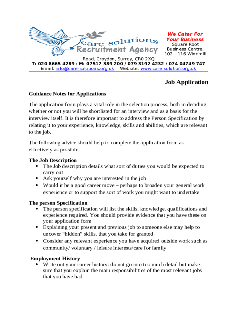 cs job application Doc Template | pdfFiller