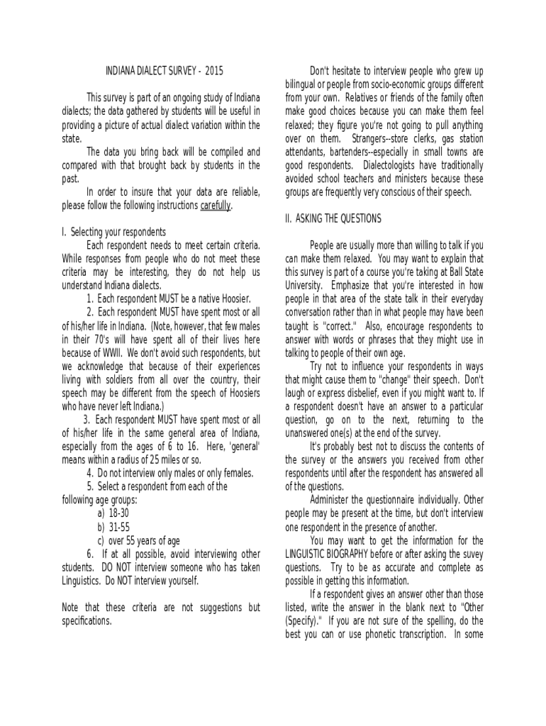 The U.S. Dialect Quiz: How Y'all, Youse and You Guys Talk Doc Template ...