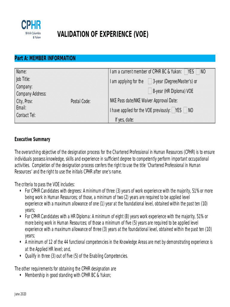 MEMBERSHIP APPLICATION - CPHR BC & Yukon Doc Template | pdfFiller