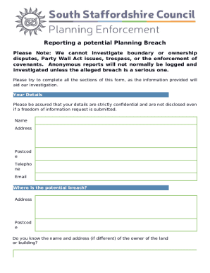 Updated web . Planning Enforcement Doc Template | pdfFiller