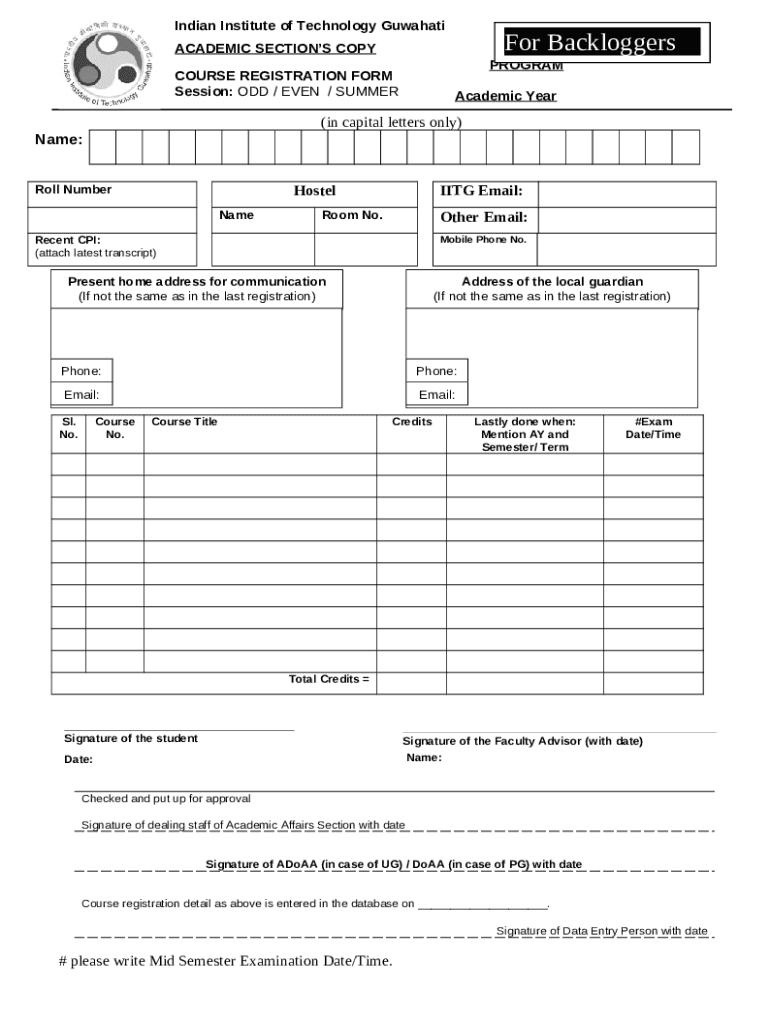Indian Institute of Technology, Bombay & Doc Template | pdfFiller