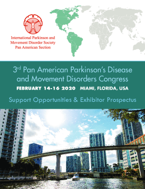 Fillable Online 3rd Pan American Parkinson's Disease and Movement ...