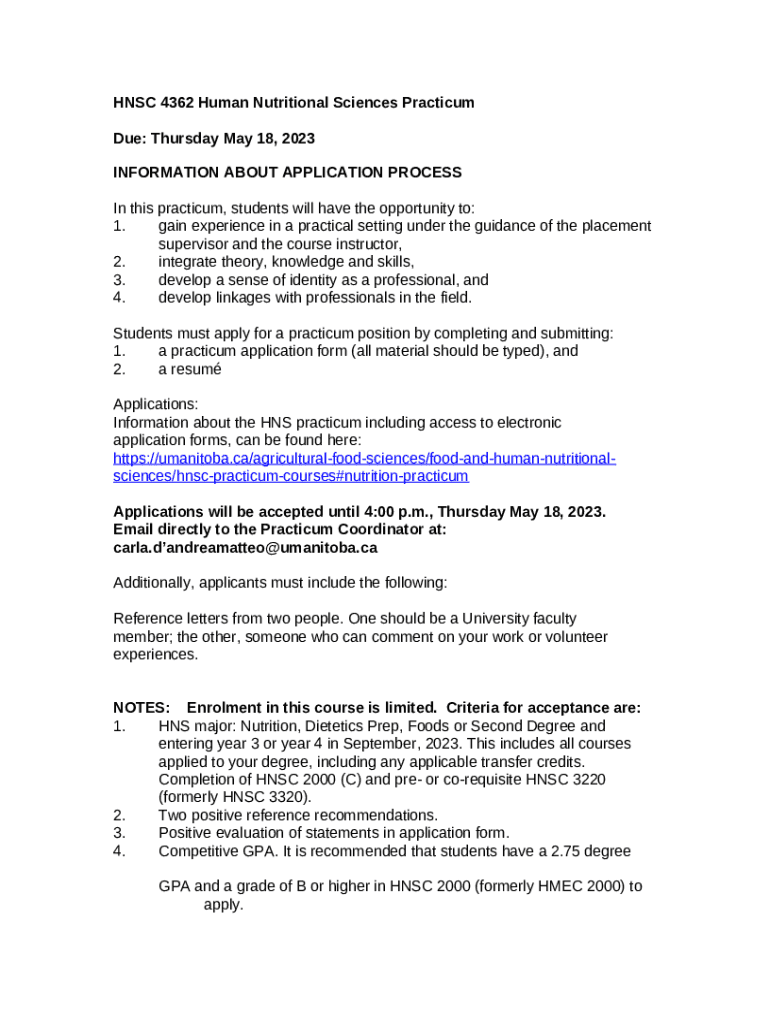 Application Due: Thursday, May 18, 2023 Doc Template | pdfFiller