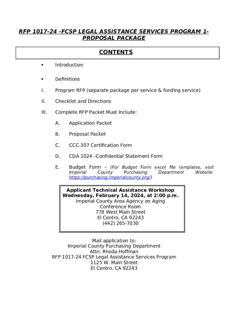 rfp 1017-24 -fcsp legal assistance services program Doc Template ...