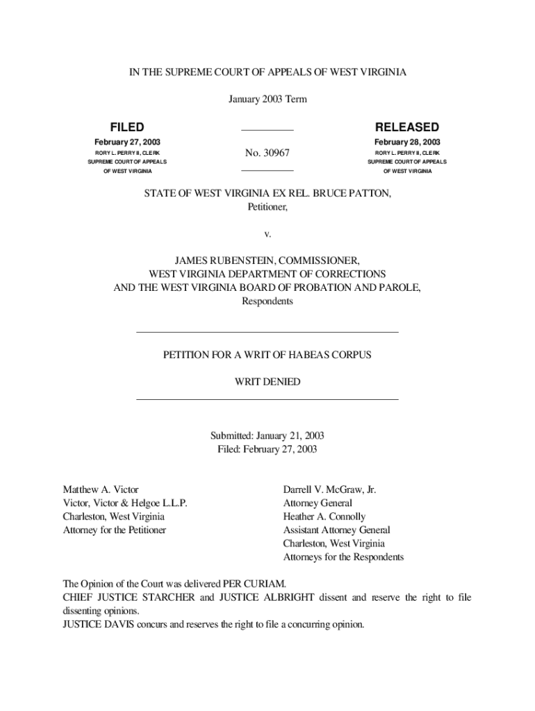 Fillable Online opinion, SER Bruce Patton v. James Rubenstein ...