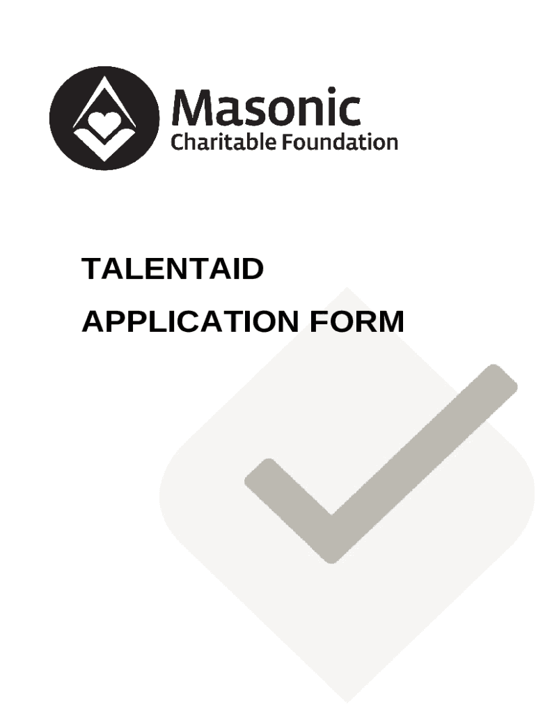TalentAid Application - mcf org Doc Template | pdfFiller