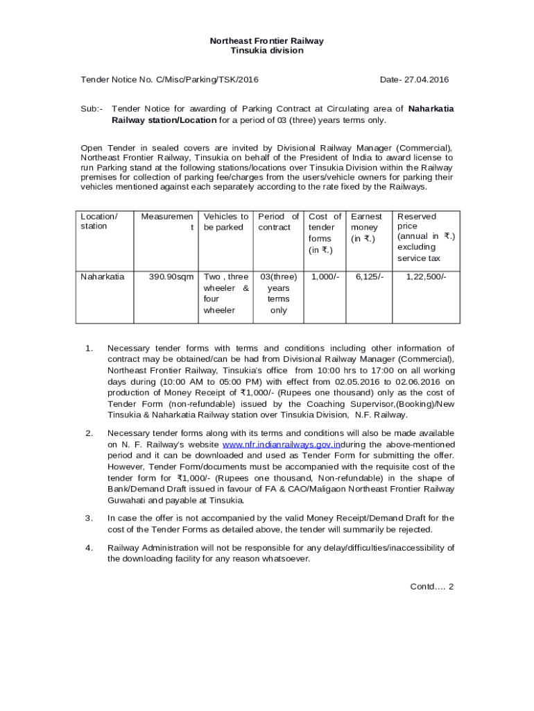 Selection Notifications - Northeast Frontier Railway Doc Template ...
