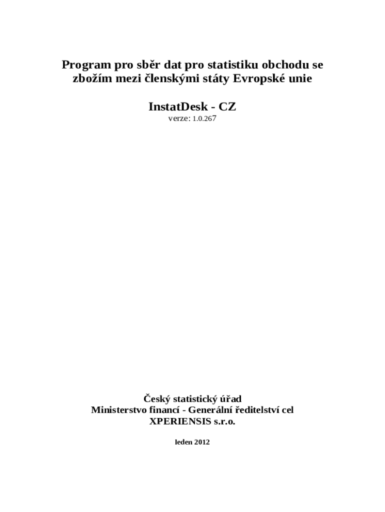 of the web application for data collection for Intrastat Doc Template ...