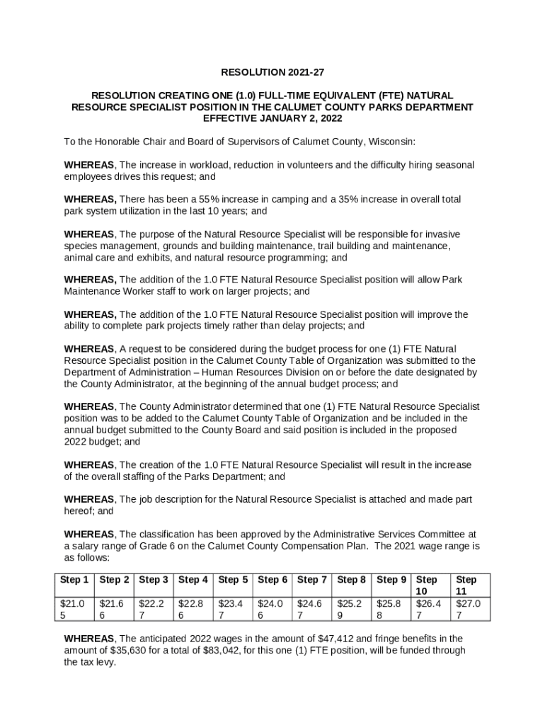 RESOLUTION CREATING ONE (1 Doc Template | pdfFiller