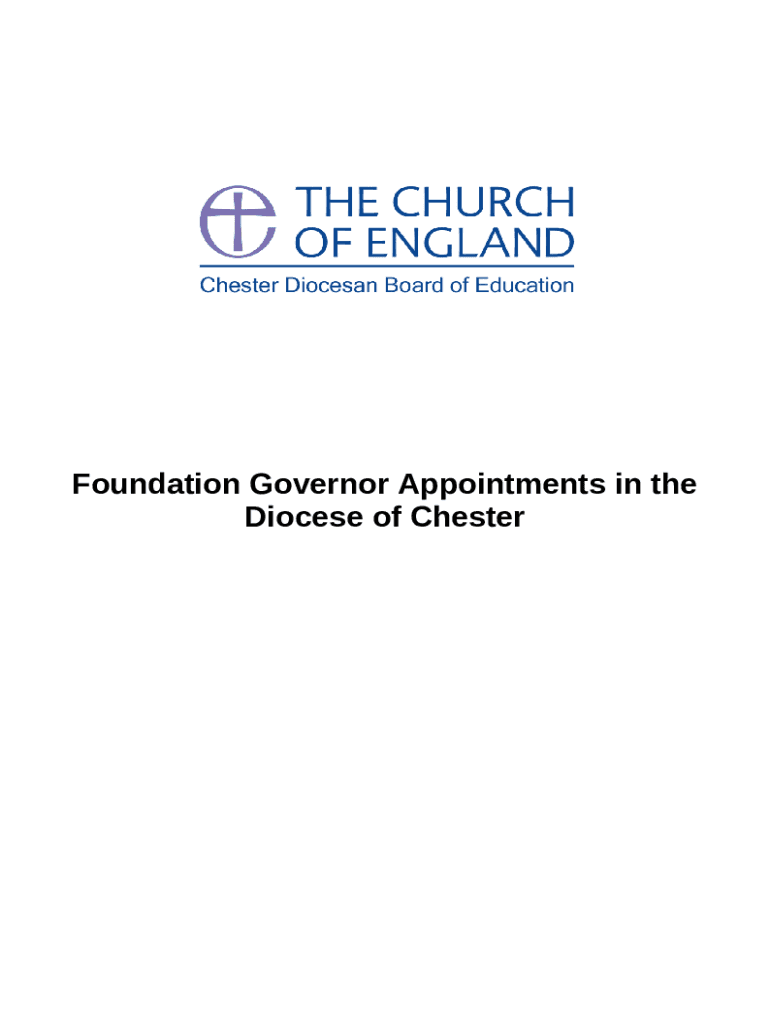 Guidance for the Appointment of Foundation Governors Doc Template ...