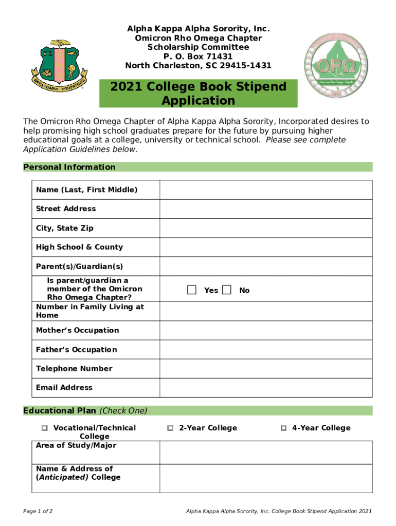 Omicron Rho Omega Chapter of Alpha Kappa ... Doc Template | pdfFiller
