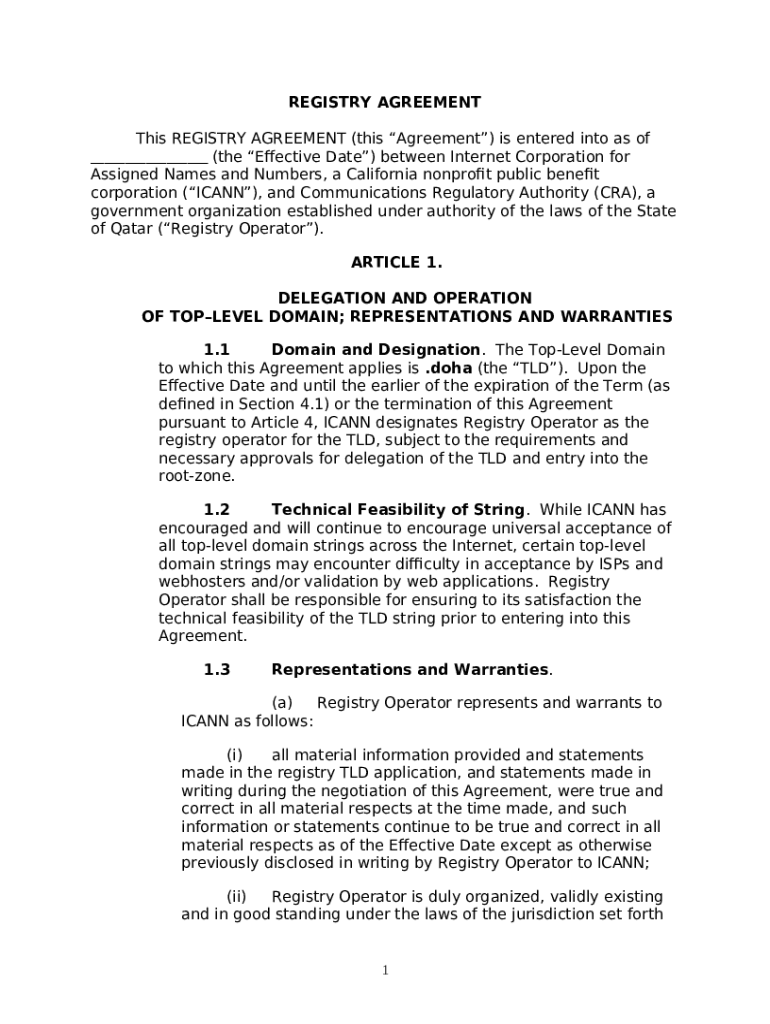 ICANN New gTLD Application Doc Template | pdfFiller
