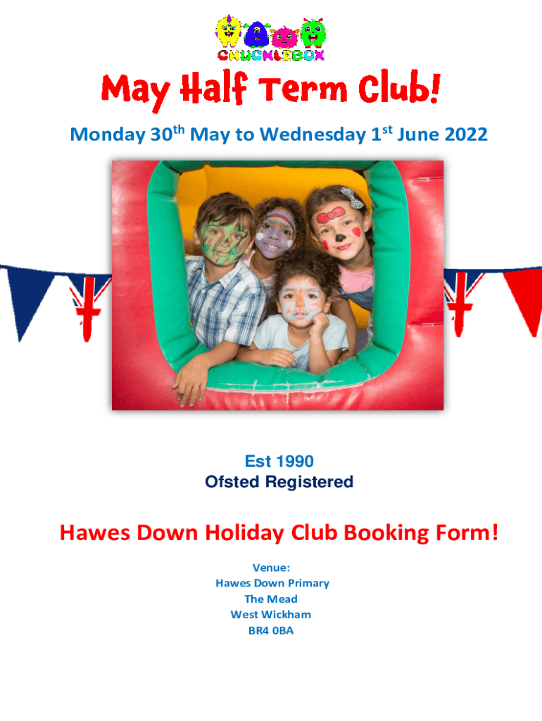 Fillable Online chucklebox co Hawes Down Primary School - Open - Find ...