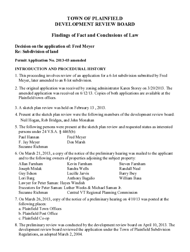 Fillable Online Subdivision Control Ordinance & FormsPlainfield, IN Fax ...