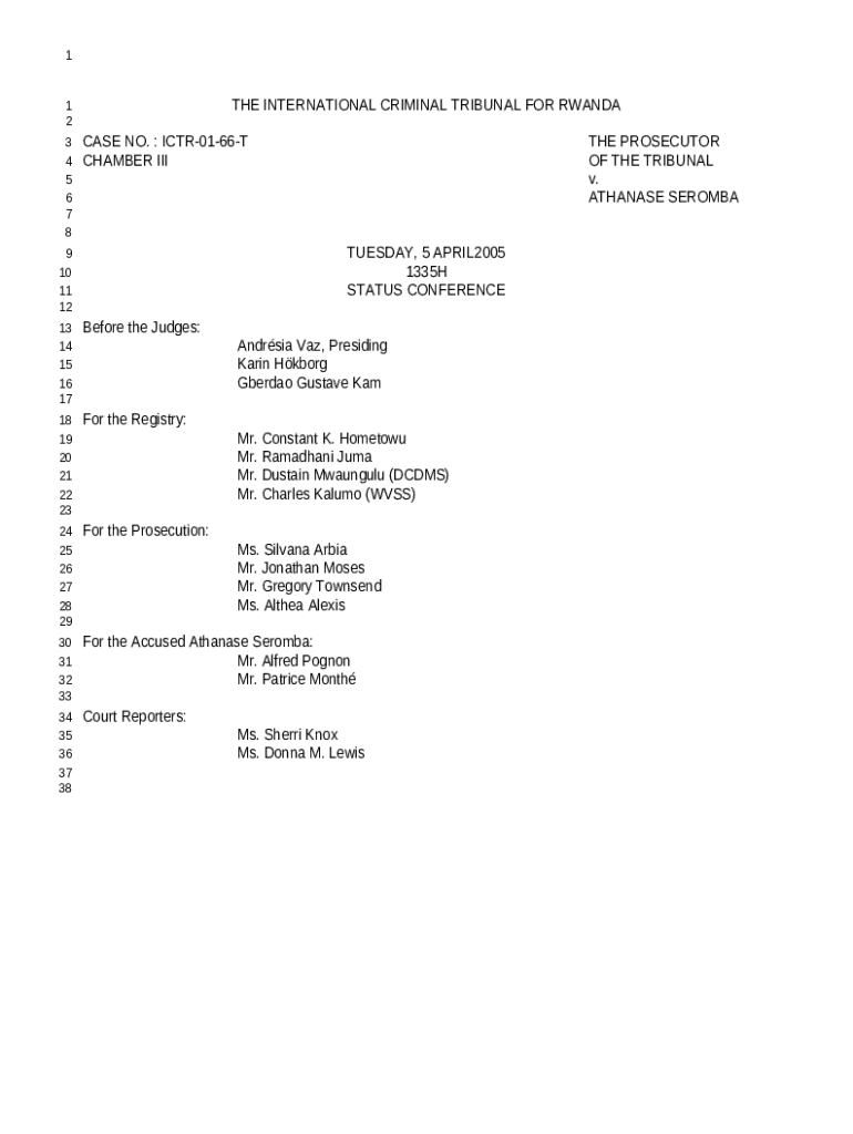 Catholic Priest Athanase Seromba Sentenced to Fifteen Years Doc ...