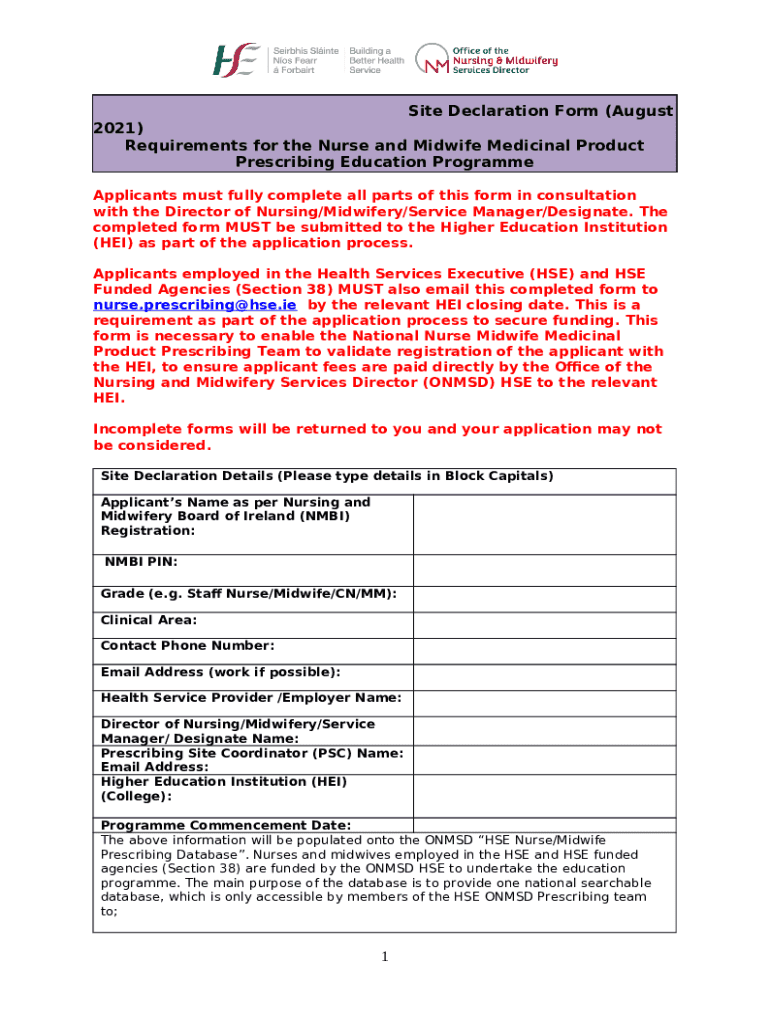 Professional Certificate in Nurse/Midwife Prescribing of ... Doc ...