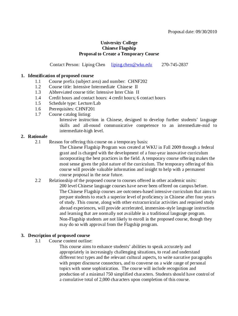 Chinese Flagship Doc Template | pdfFiller