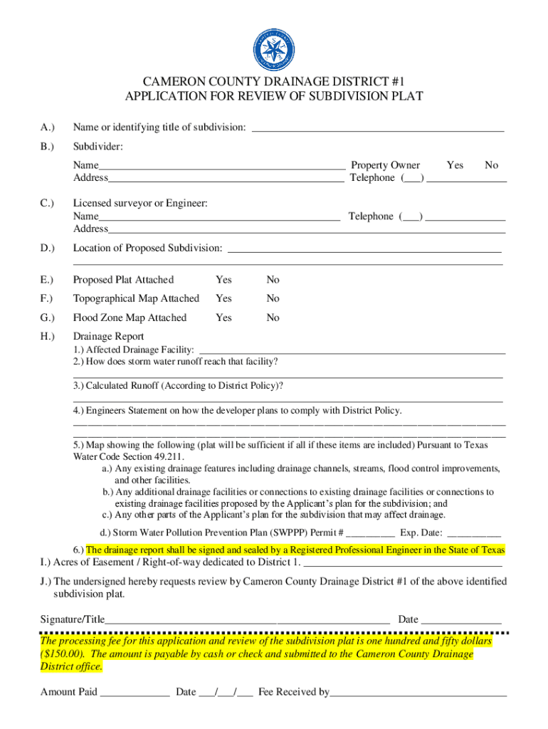 Fillable Online B.2 PLAT APPLICATION FORM Fax Email Print - pdfFiller