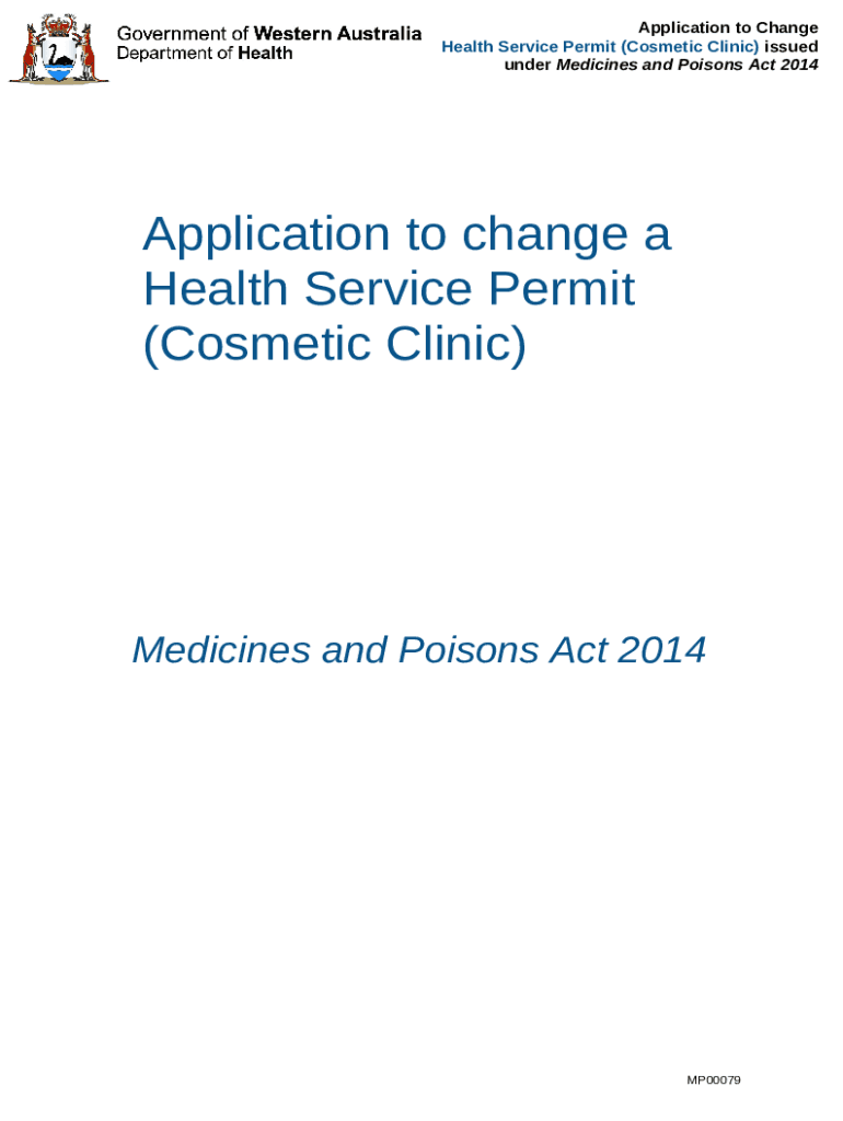 Cosmetic-Procedure-Clinic-Permit-Application-- ... Doc Template | pdfFiller
