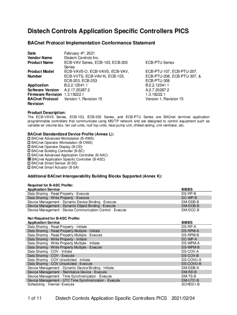 Fillable Online EC-Net 4 B-AWS and B-OWS - Protocol Implementation ... Fax Email Print - pdfFiller