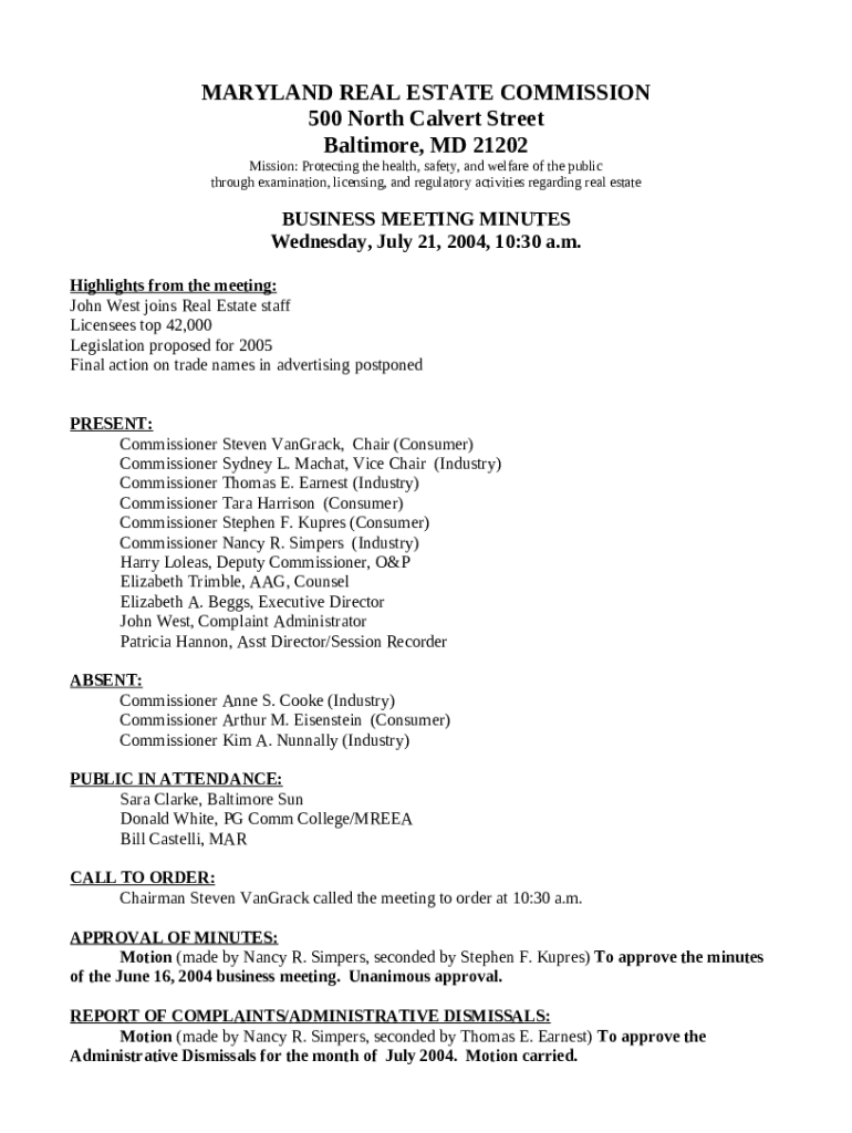 Licensing - Real Estate Commission Doc Template | pdfFiller