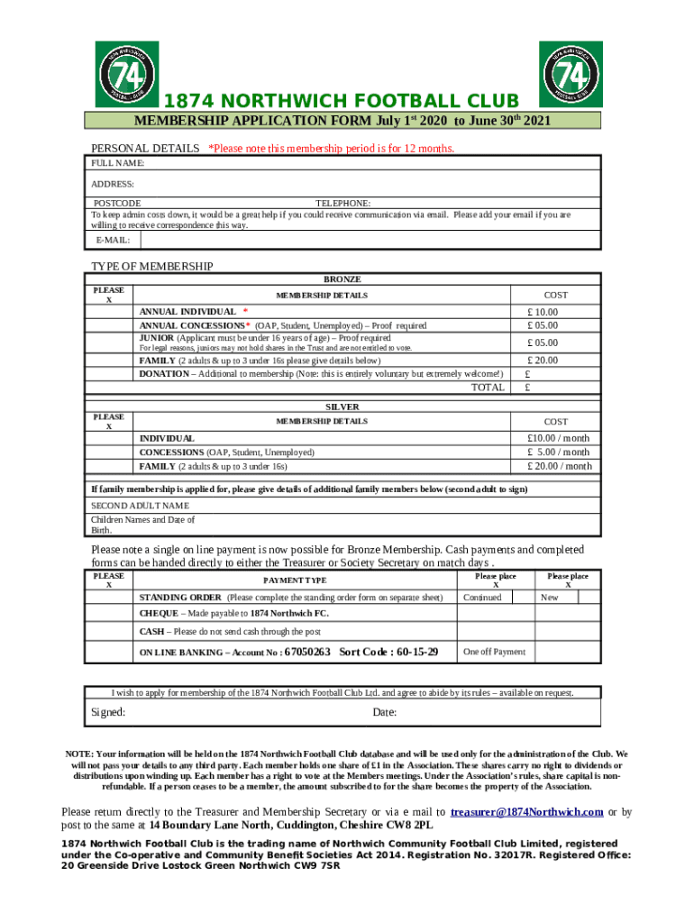 How to Create a Membership Application Doc Template | pdfFiller