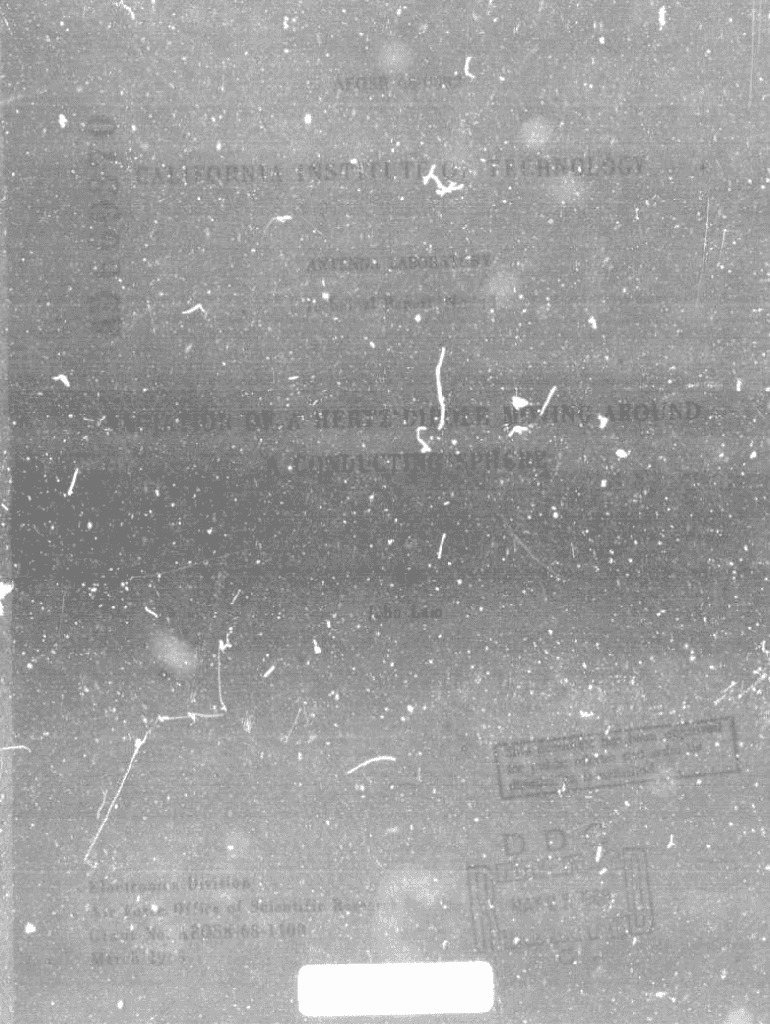 Fillable Online RADIATION OF A HERTZ DIPOLE MOVING AROUND A CONDUCTING ...