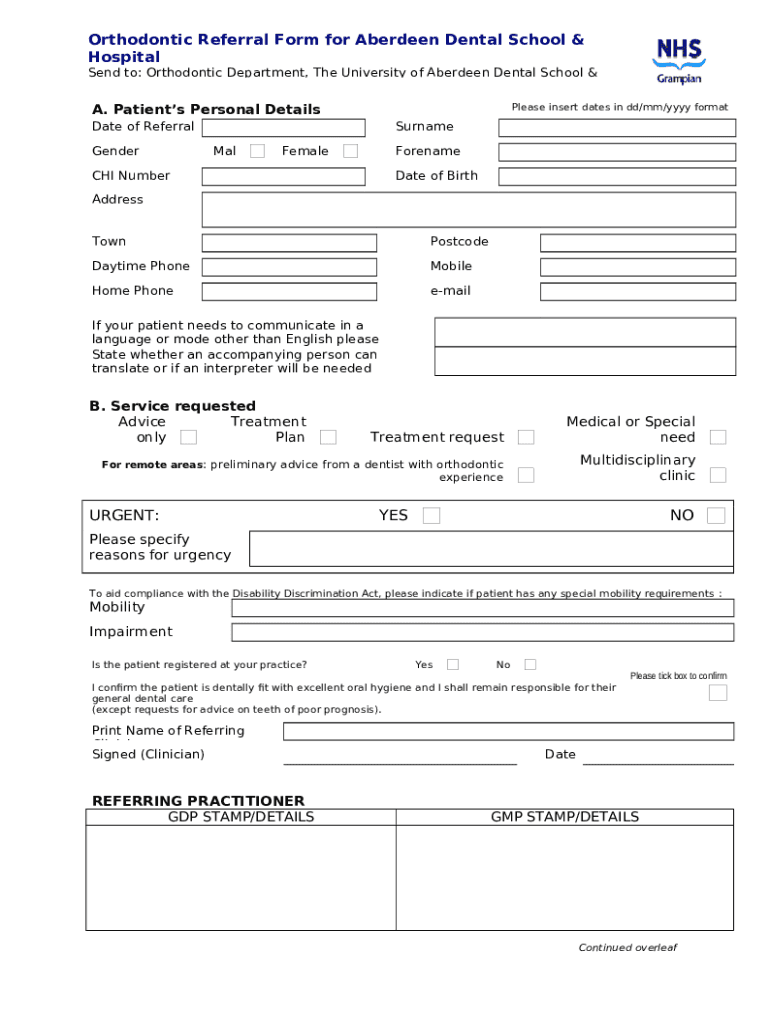 Patients Personal Details Doc Template Doc Template | pdfFiller