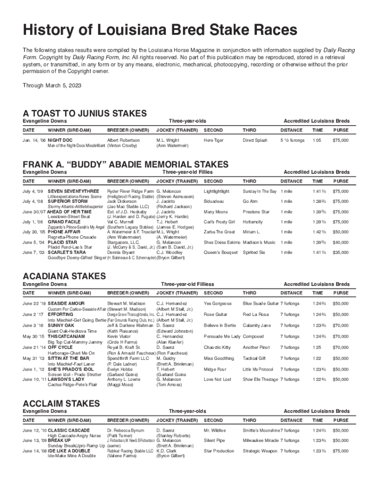 Fillable Online Glossary of Horse Racing Terms - DRF.com Fax Email ...