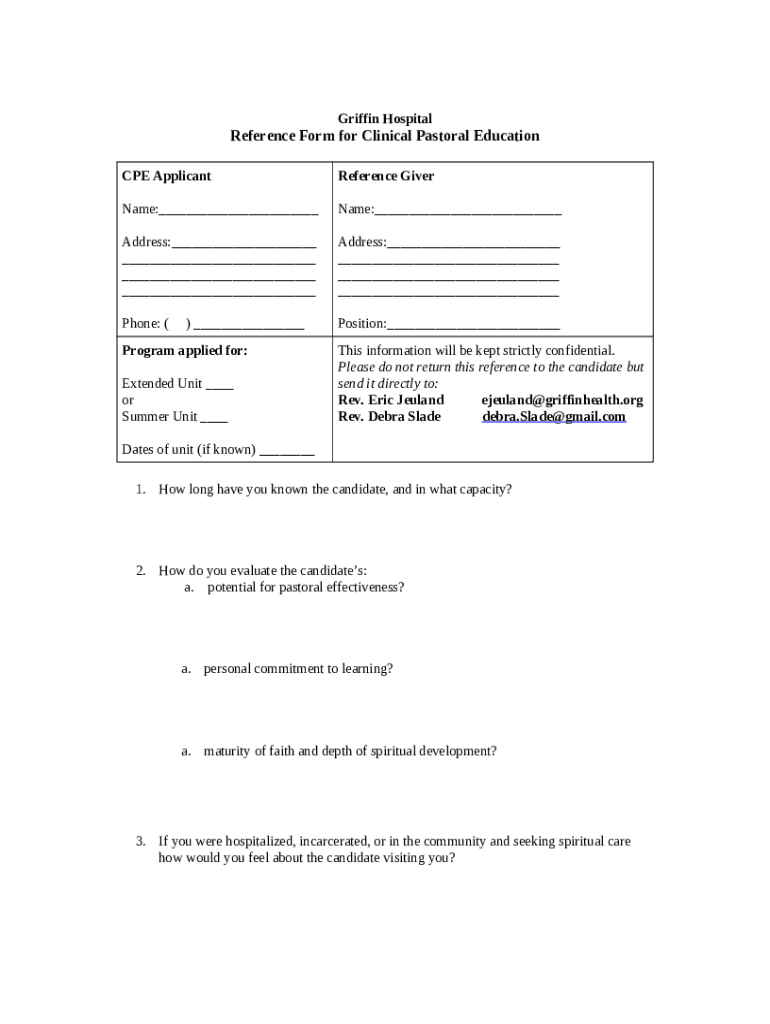 Download CPE Reference Doc Template | pdfFiller