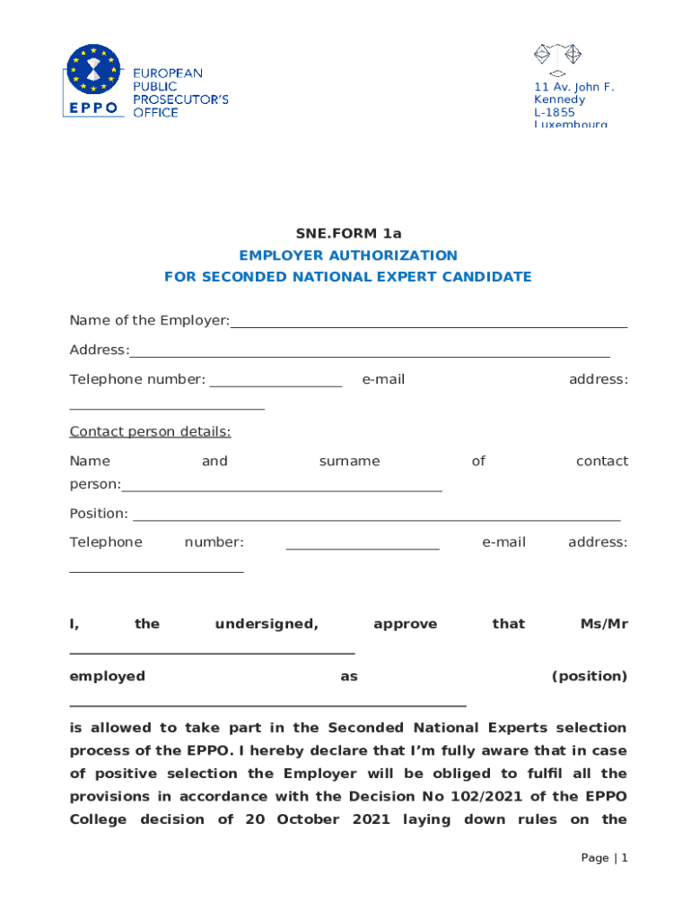 SNE--1AEmployer-Authorization.docx Doc Template | pdfFiller