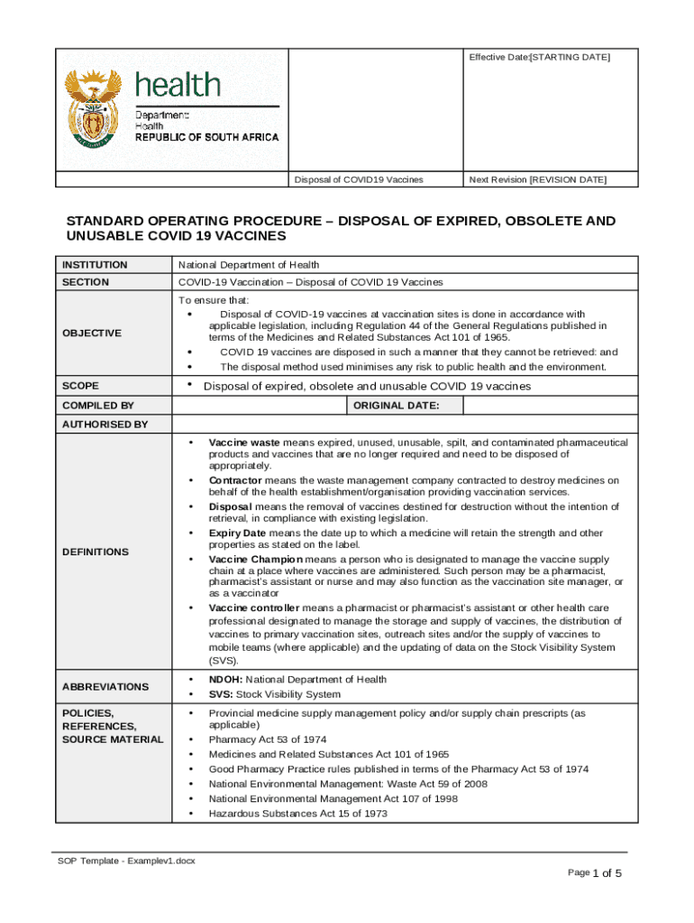 COVID-19 - Ohio Department of Health Doc Template | pdfFiller