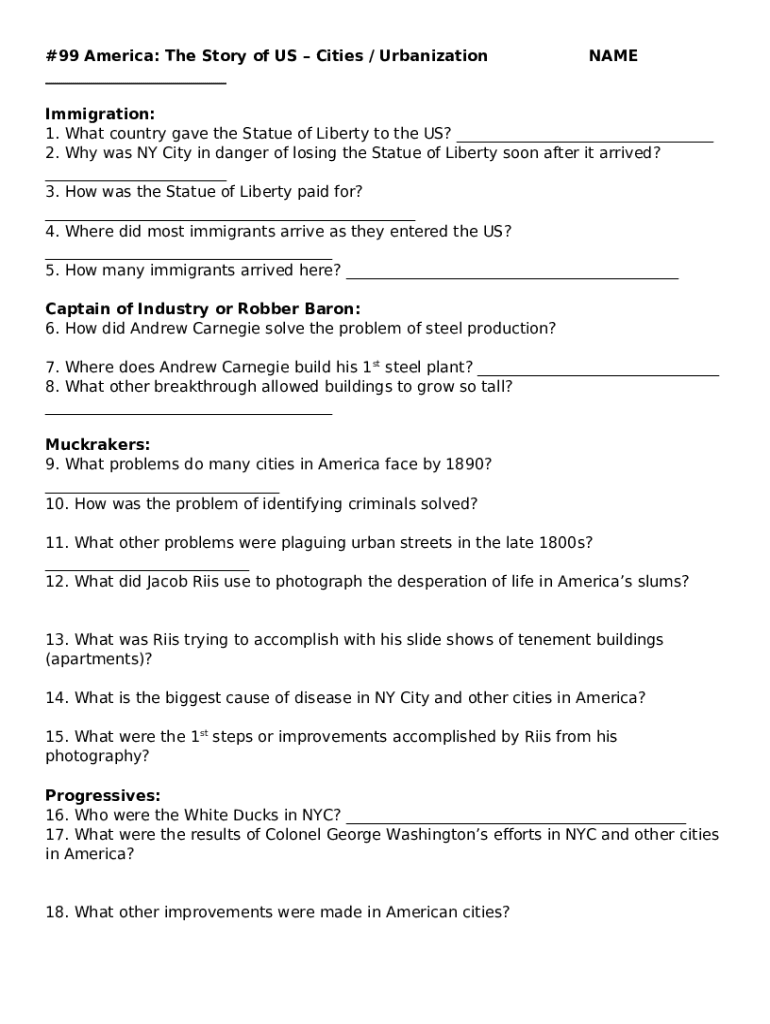 america the story of us episode 7 cities answer key Doc Template ...