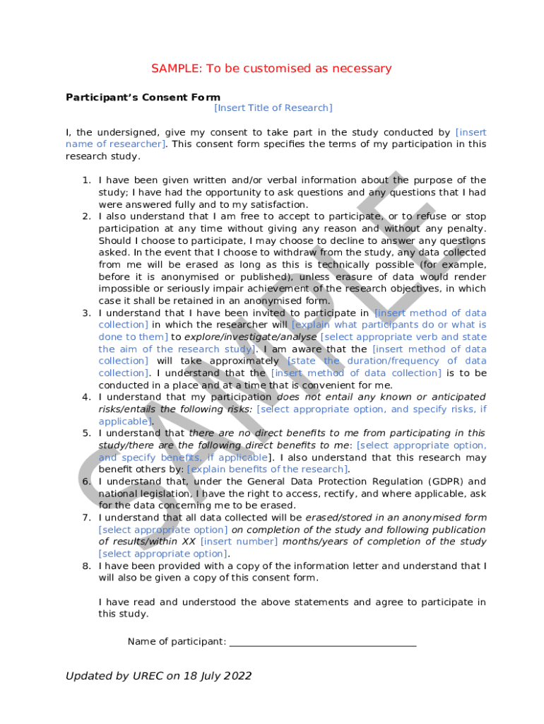 Sample ination letters and consent s Doc Template | pdfFiller