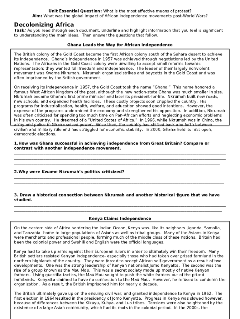 Decolonising the Colonised African MindThe First 5 Steps Doc Template ...