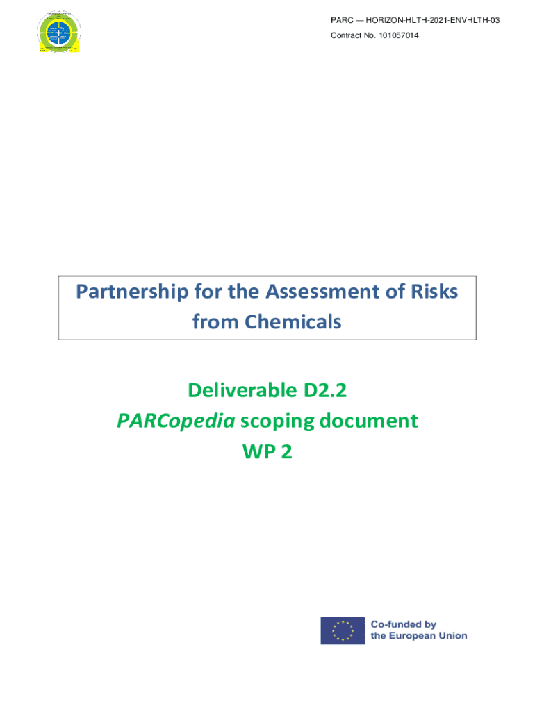 Fillable Online Parc: Partnership for the Assessment of Risks from ...