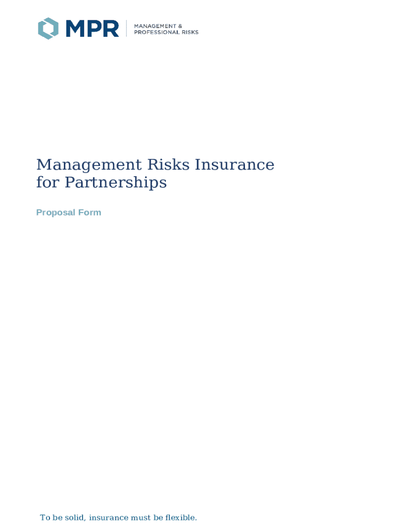 Commercial Crime Insurance - Proposal Doc Template | pdfFiller