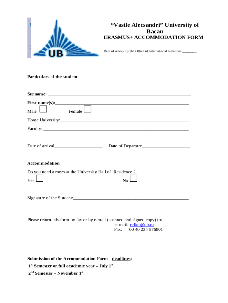 Incoming Students ERASMUS - UBc Doc Template | pdfFiller