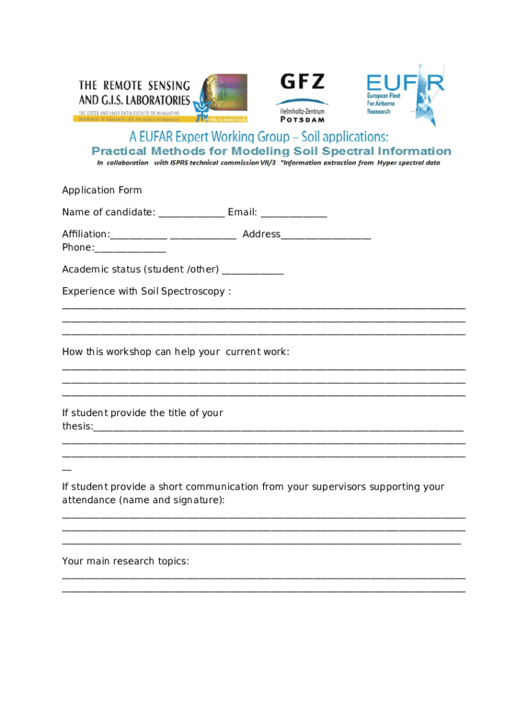 UBMS Participant Application Doc Template | pdfFiller