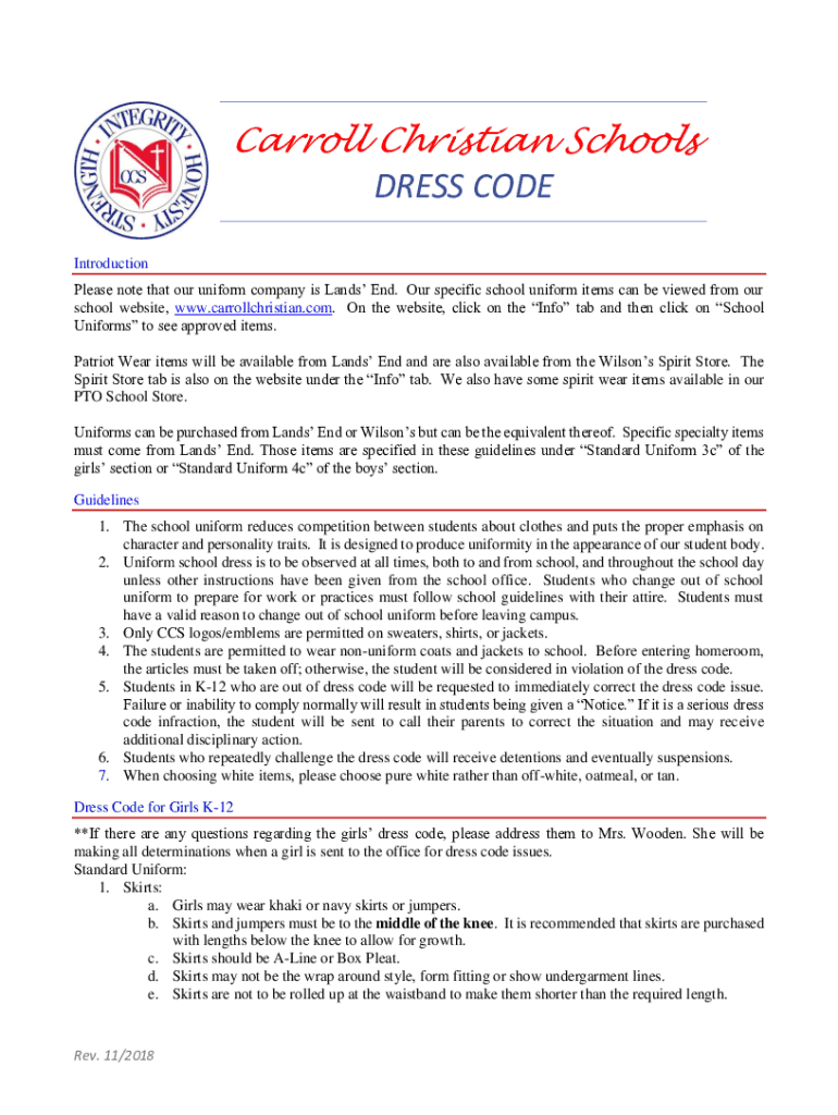 Fillable Online Our specific school uniform items can be viewed from ...