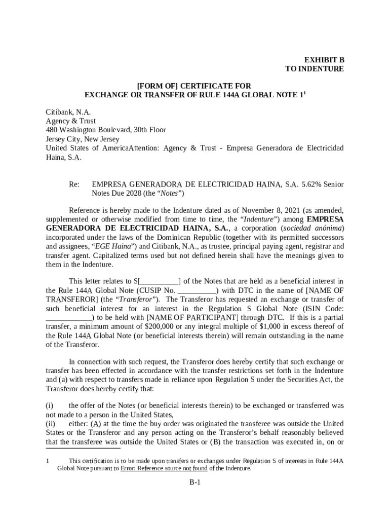 1 Exhibit A1 OF CLASS A NOTE (RULE 144A ... Doc Template | pdfFiller