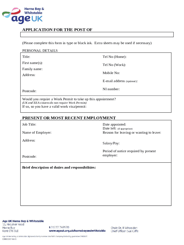 Application Please print or type in black ink Doc Template Doc Template | pdfFiller
