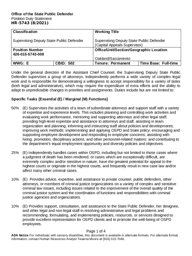 deputy public defender i/ii/iii/iv Doc Template | pdfFiller