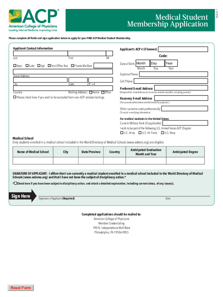 Fillable Online Two UMKC SOM students selected for national ACP positions Fax Email Print ...